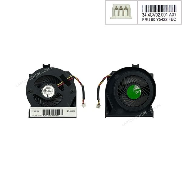 Quạt Lenovo ThinkPad X200 60Y5422 5V 0,25A 3 chân Hàn tán CPU & X201 X ...