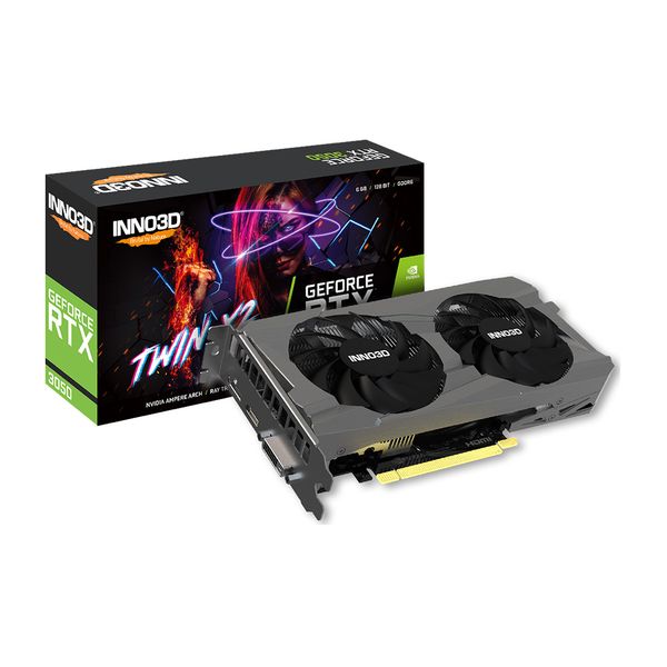VGA 6GB INNO3D RTX3050 6GB TWIN X2 Chính Hãng – TIN HỌC ĐỨC ANH