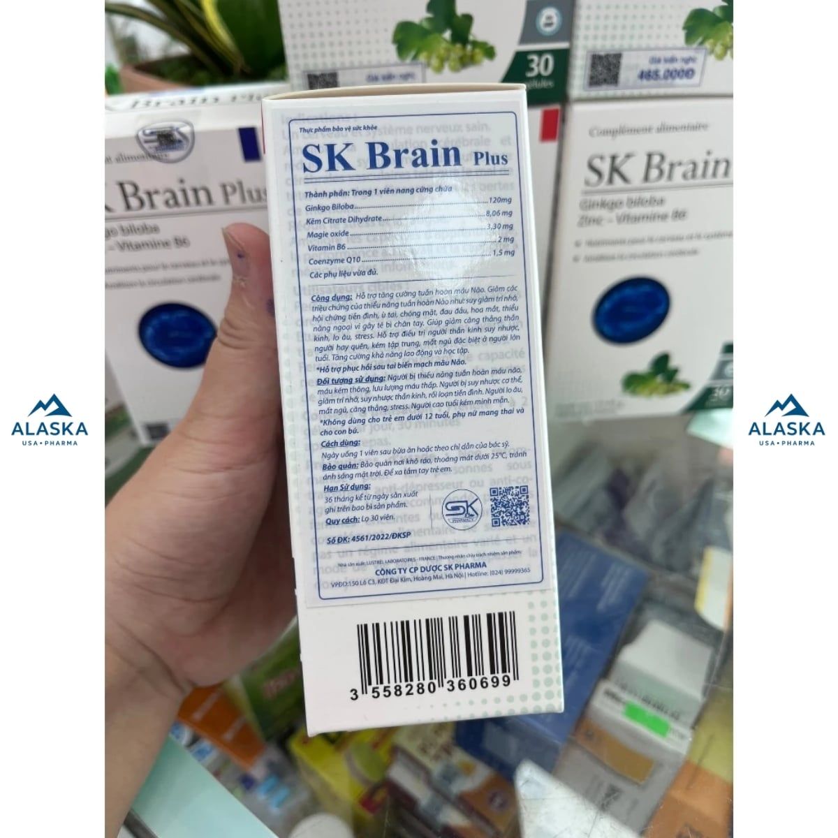 Mua 4 Tặng 3 - Combo Bộ Đôi Hỗ Trợ Ngừa Đột Quỵ - SK Brain Plus + SK C ...