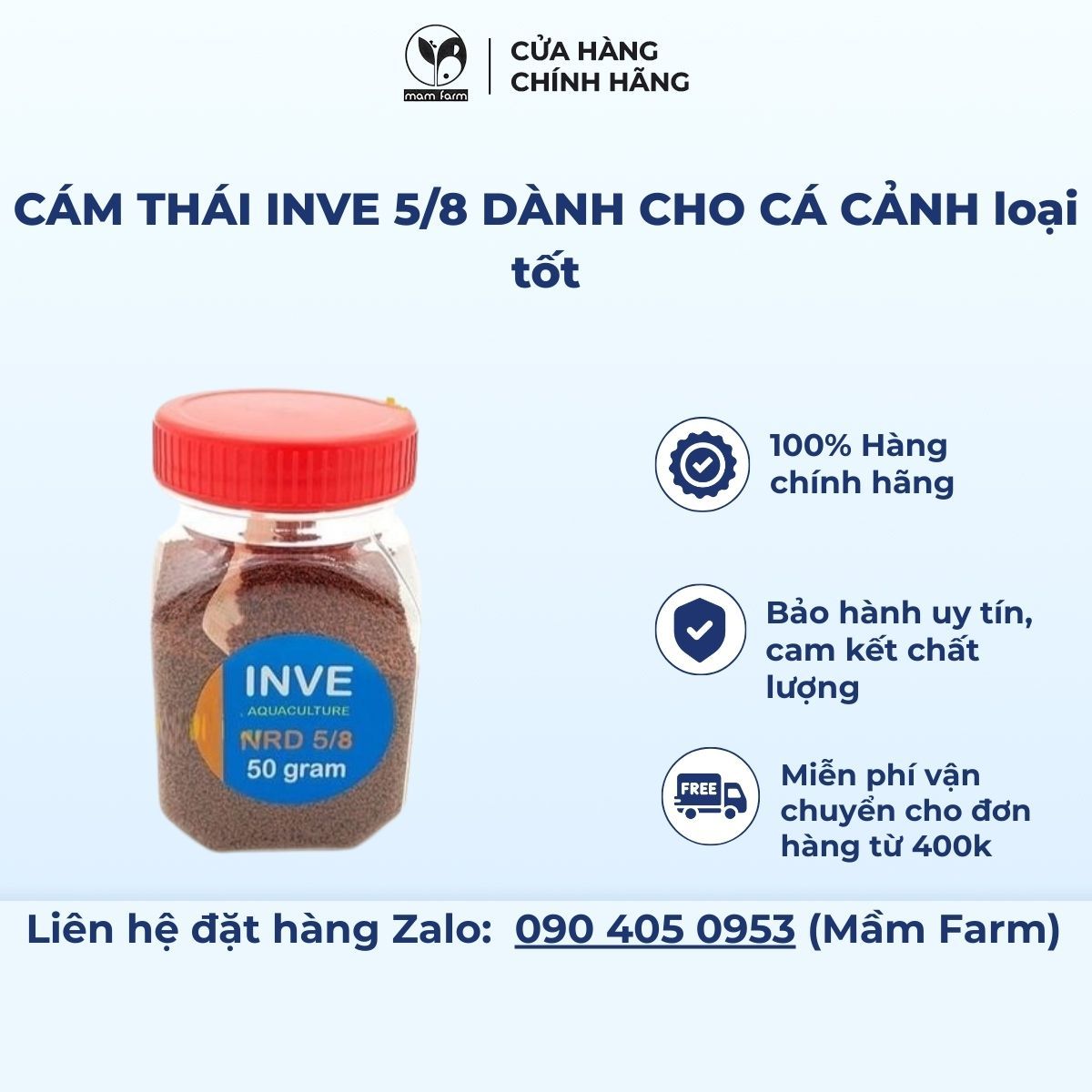CÁM THÁI INVE 5/8 DÀNH CHO CÁ CẢNH loại tốt – Mầm Farm