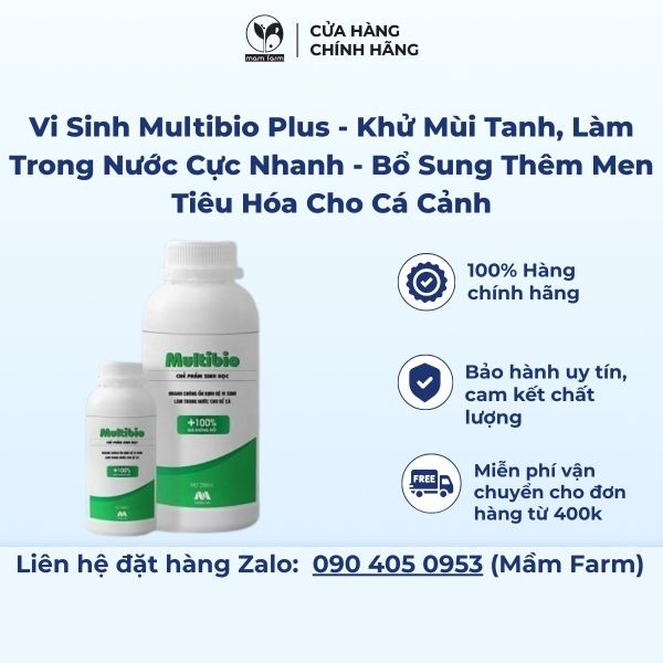 Vi Sinh Multibio Plus - Khử Mùi Tanh, Làm Trong Nước Cực Nhanh - Bổ Su ...