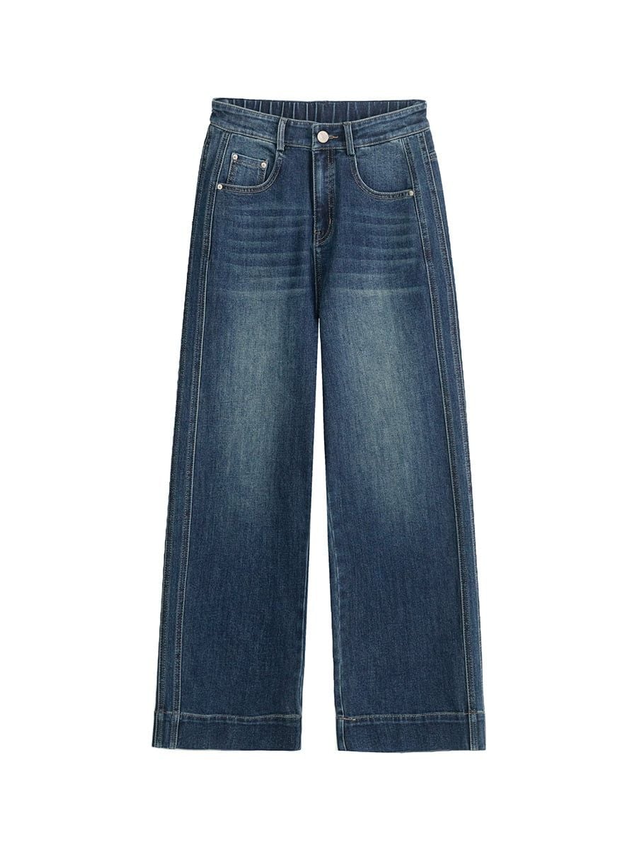 Q381-Quần Jeans Ống Đứng Sườn Kiểu Co Dãn Tôn Dáng 9 Tấc – Kisuhi