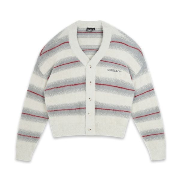 SWE MOHAIR CARDIGAN - GRAY