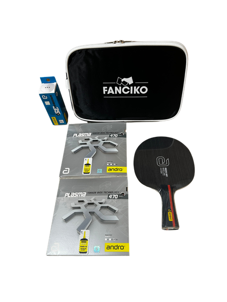 Combo cốt vợt Andro INIZIO OFF kết hợp đôi mặt vợt Andro Plasma 470 ...