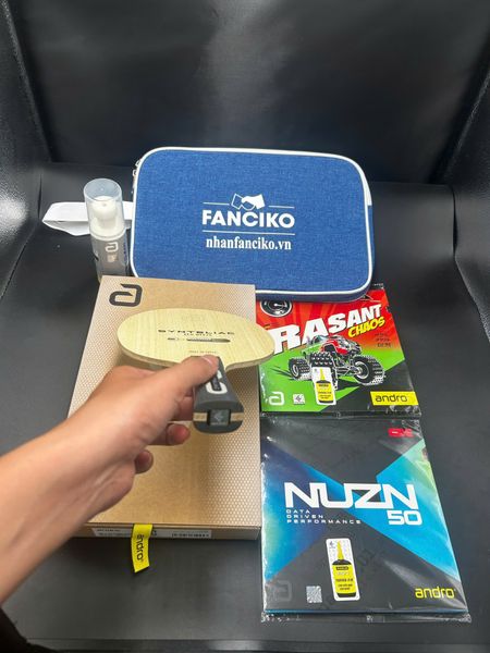 Combo cốt vợt Andro Synteliac ZCO kết hợp Rasant Chaos (Gai Phản Xoáy ...